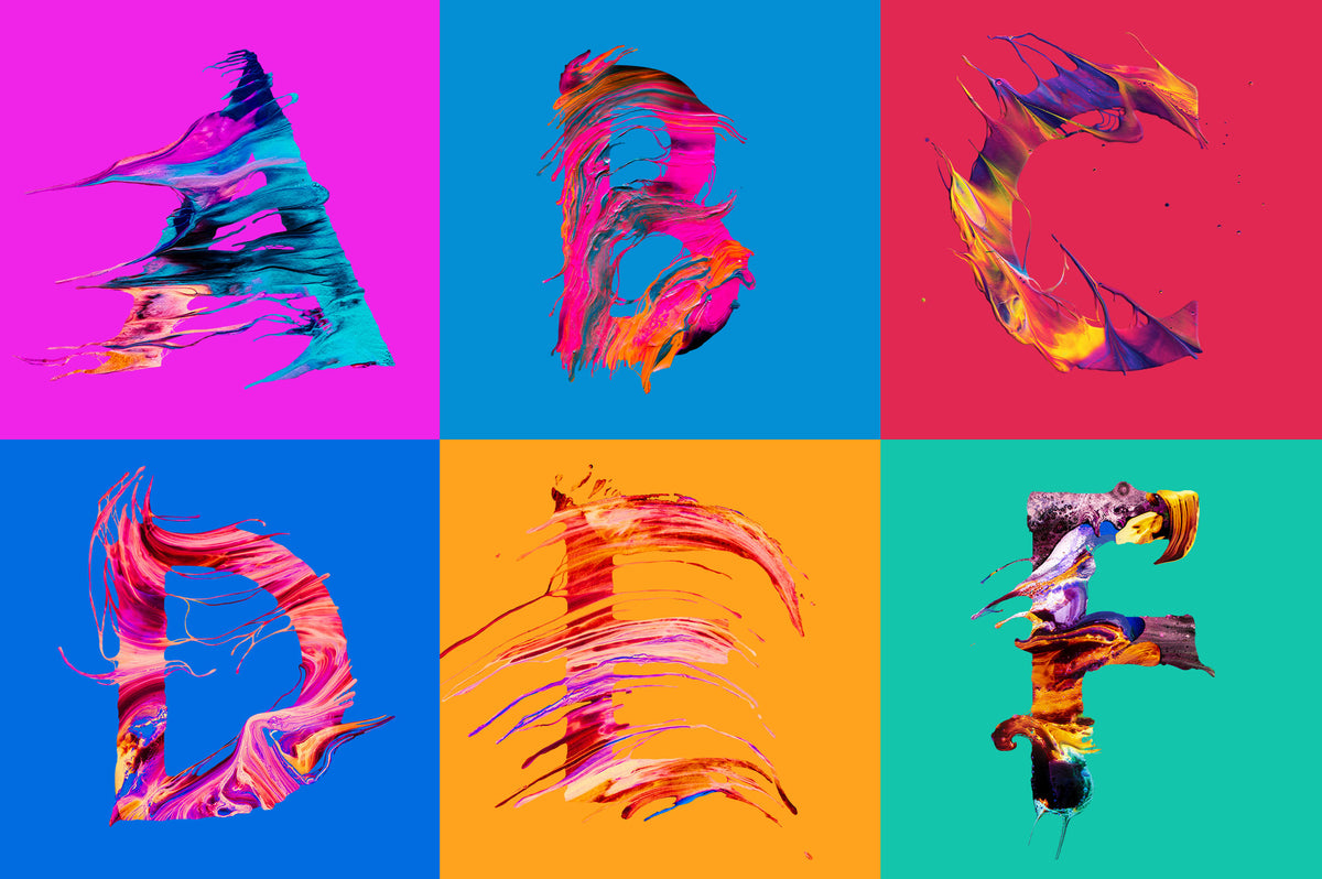 Abstract ABC: A Painted Alphabet – Chroma Supply