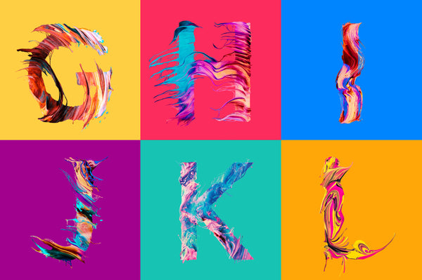 Abstract ABC: A Painted Alphabet – Chroma Supply