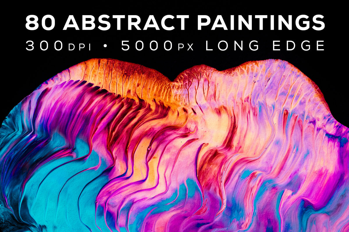 Abstract Paint Bundle: 80 Abstract Paint Textures – Chroma Supply